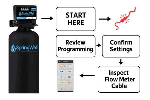 SpringWell SS1 Water Softener Troubleshooting Guide - QWL